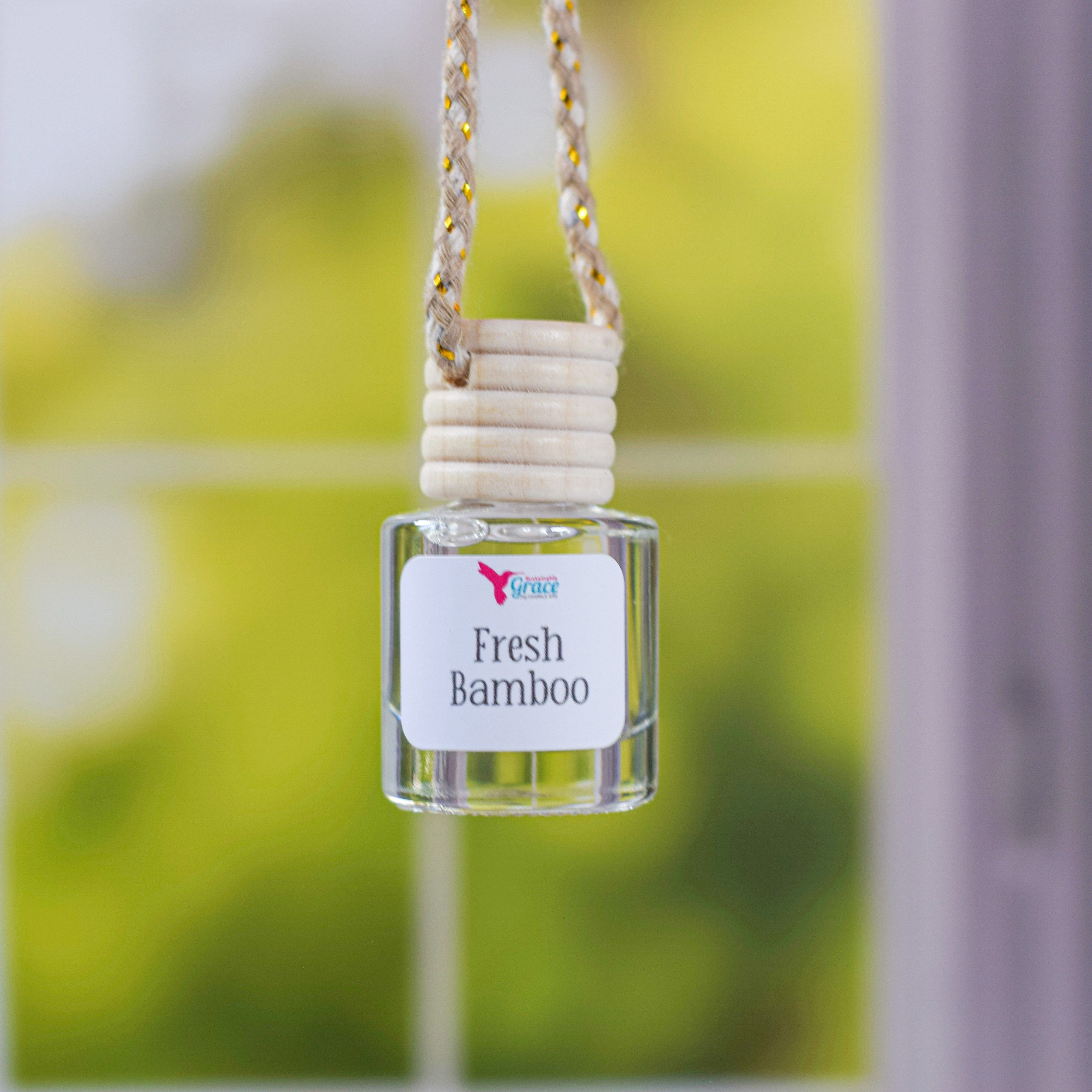 Fresh Bamboo Car Air Freshener | Non-Toxic Car Diffuser | Car Freshie – Sustainable Grace